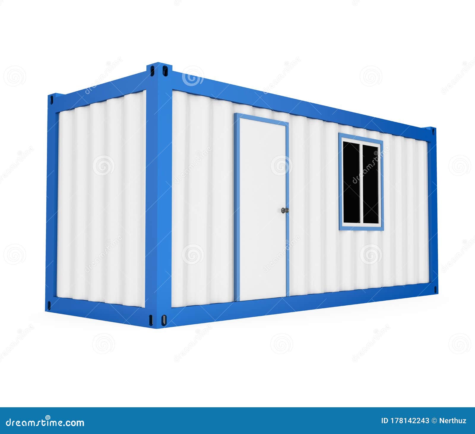 Container Office Isolated stock illustration. Illustration of exterior ...