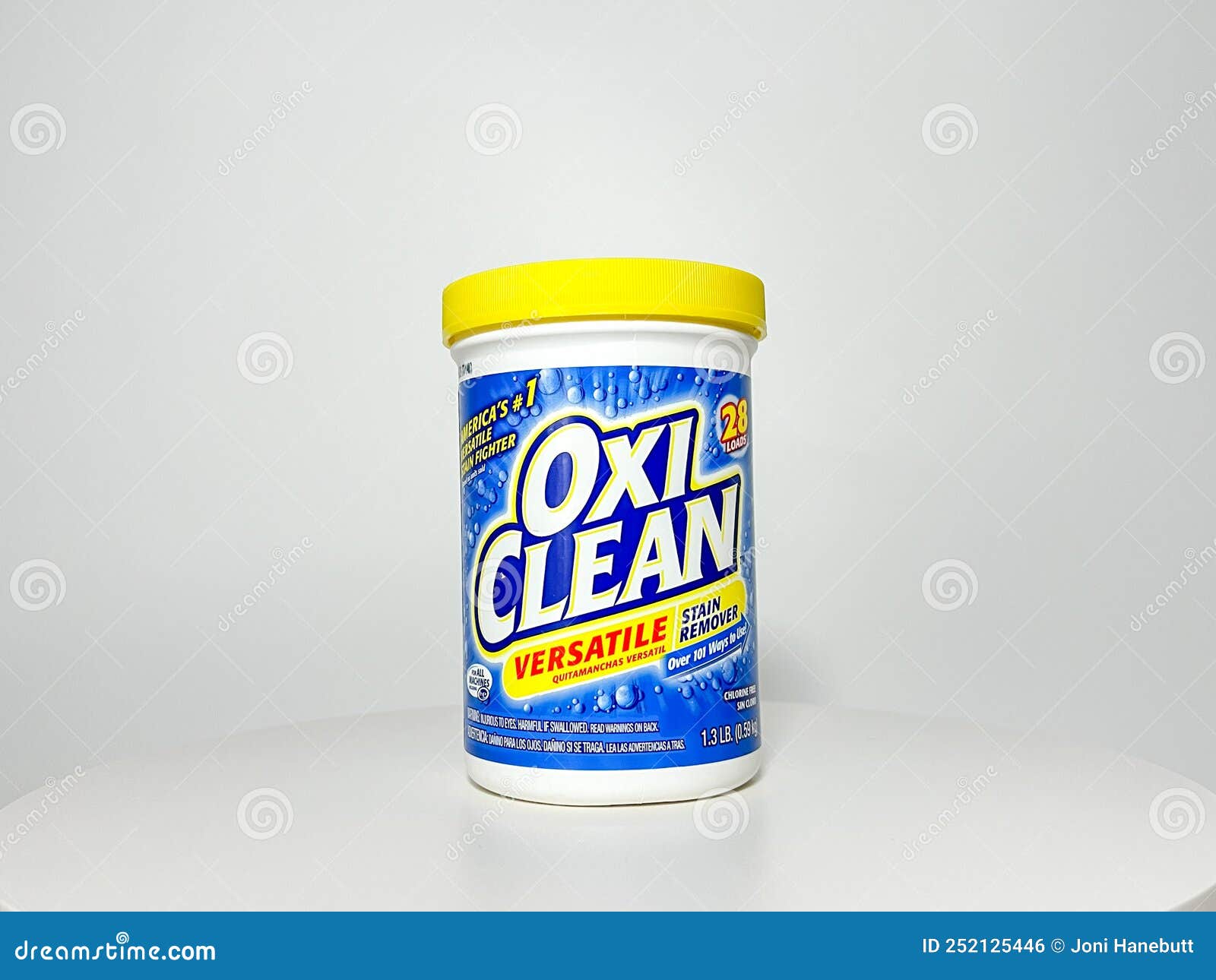 A Container of Oxi Clean on a White Background Editorial Photo - Image ...