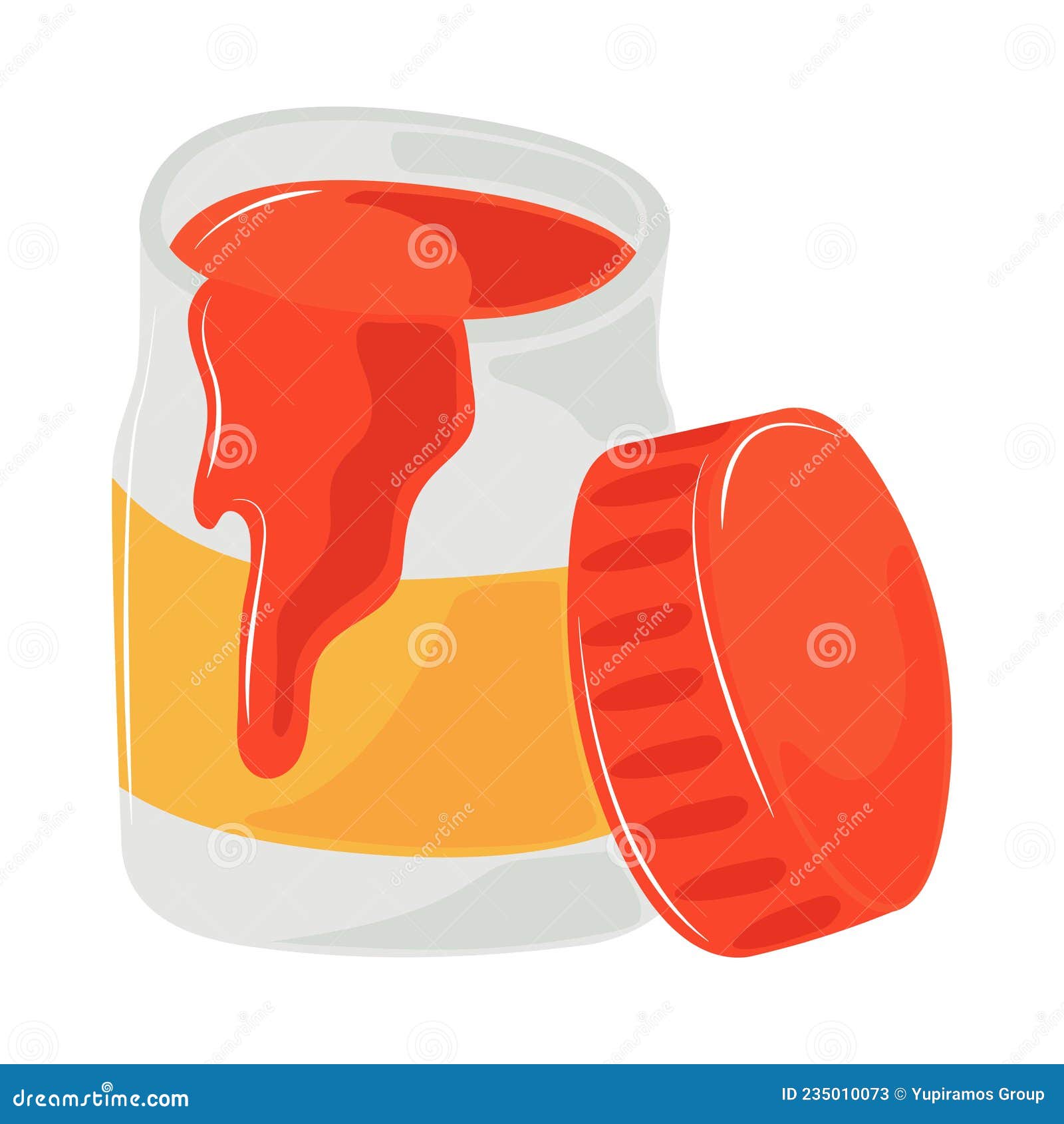 Container with paint color stock vector. Illustration of icon - 235010073