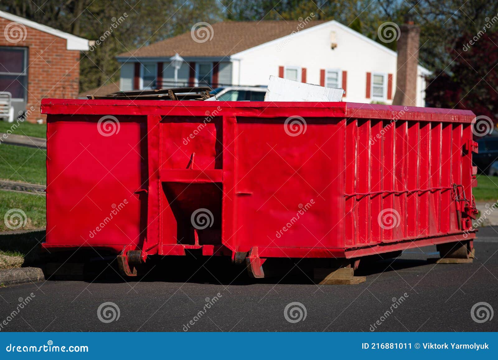 Container Perspective Front View Bin Dirty Full Stock Image - Image of ...