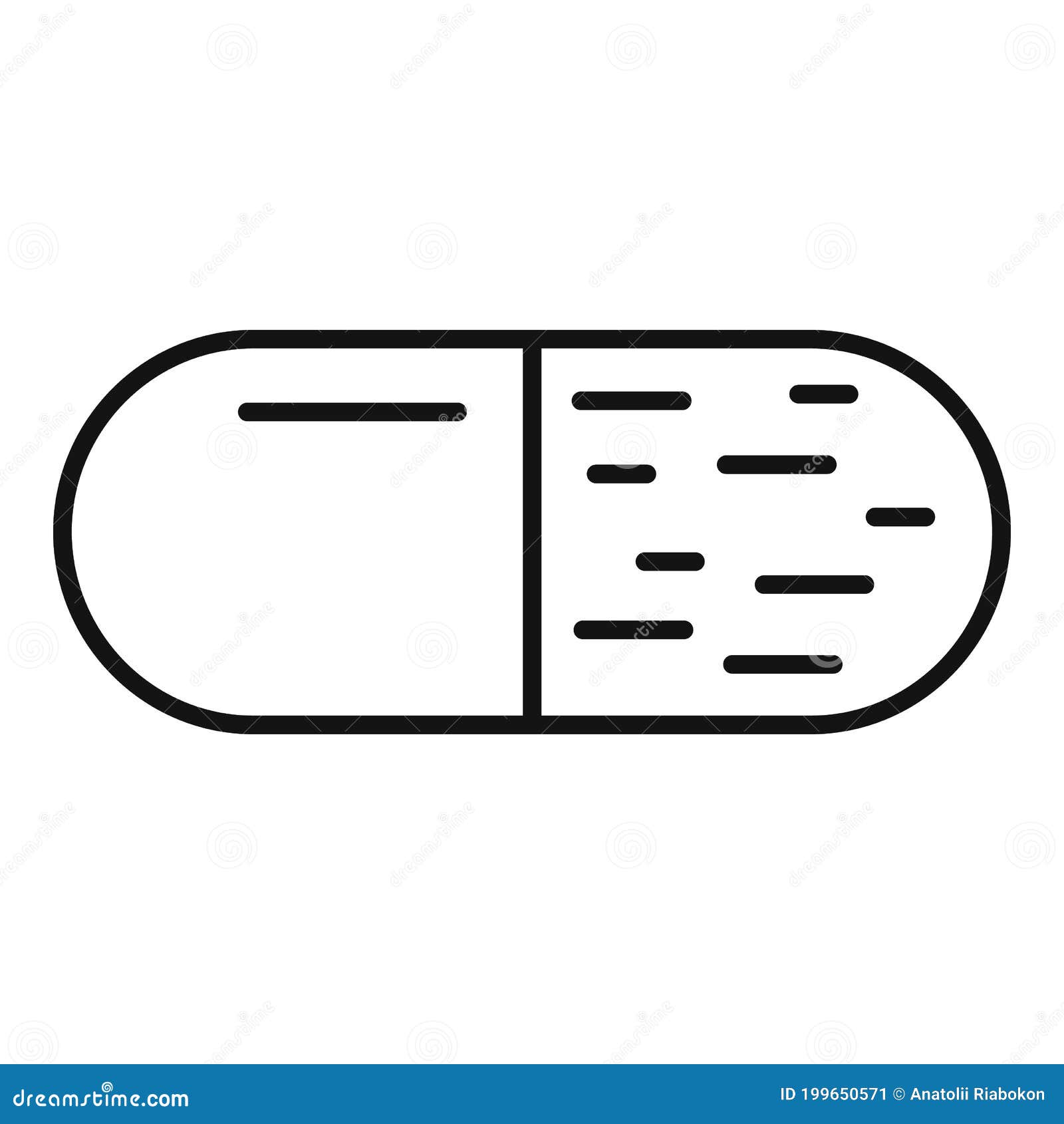 Container Pill Icon, Outline Style Stock Vector - Illustration of ...