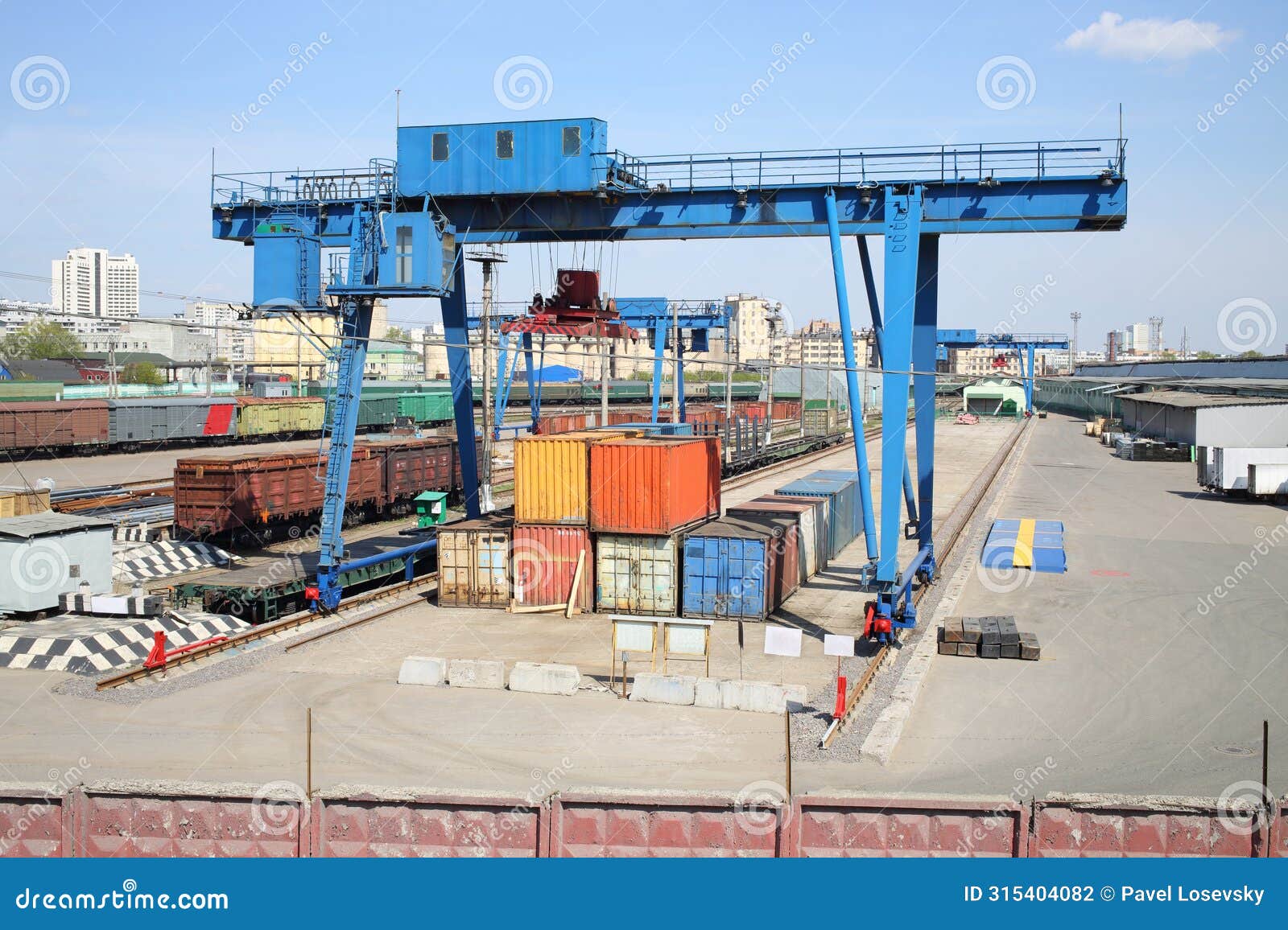Container Platform with an Overhead Editorial Photography - Image of ...