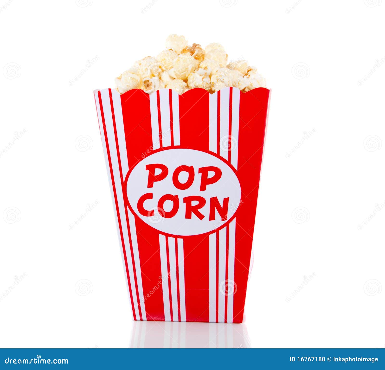 A container with popcorn stock photo. Image of classic - 16767180