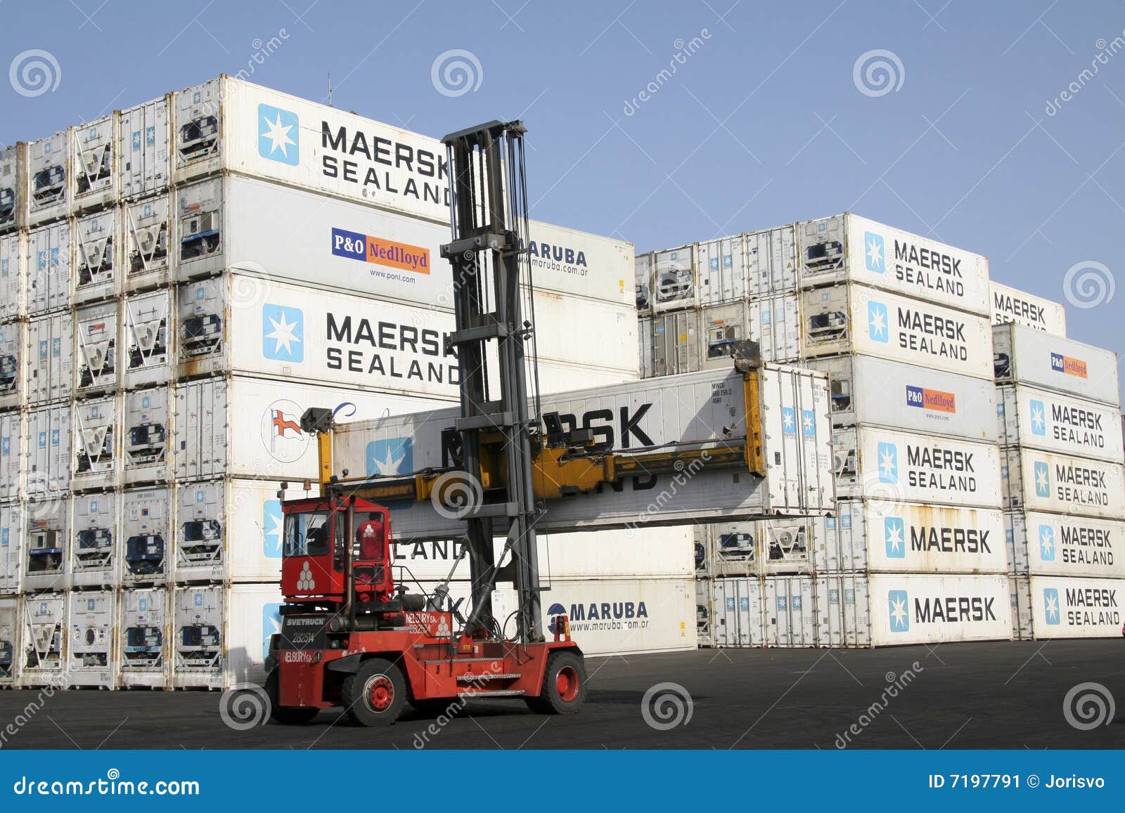 Container port editorial photo. Image of economy, america - 7197791