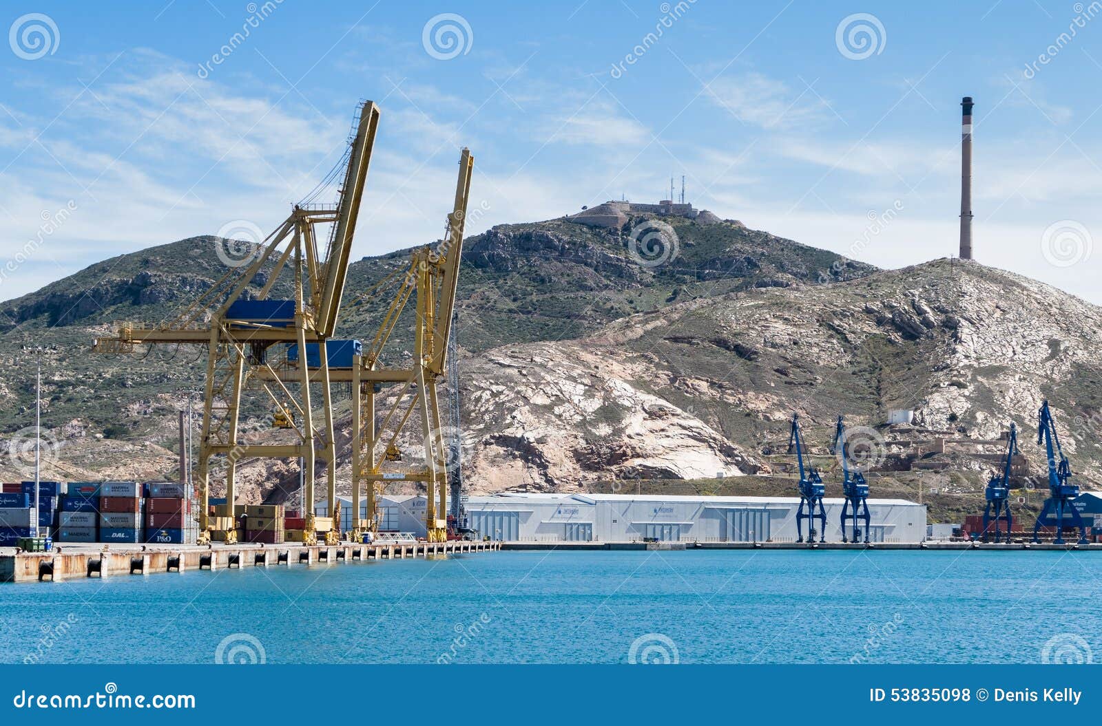 Container Port in Cartagena, Spain Editorial Stock Photo - Image of ...