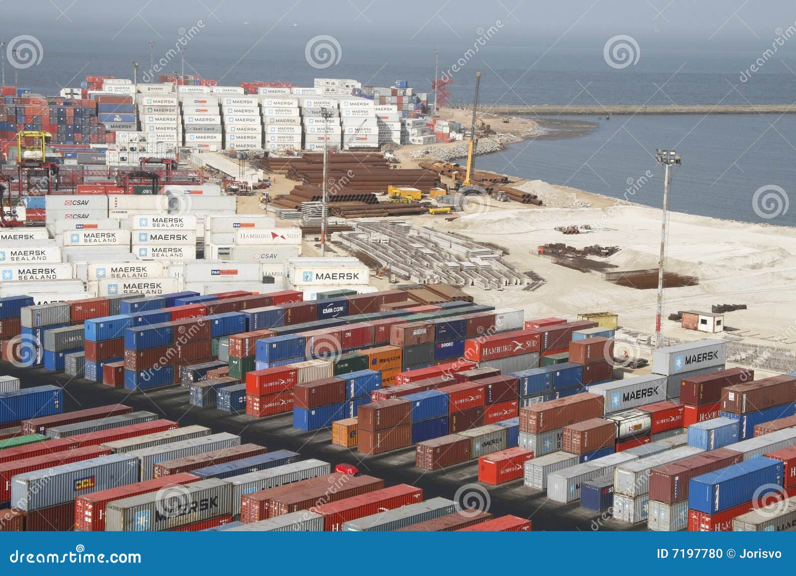 Container Port of Montevideo Editorial Image - Image of terminal ...