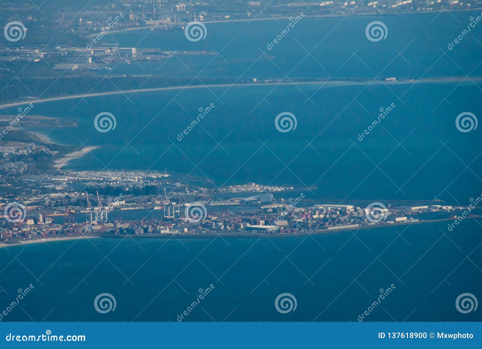 Container Port of Perth at the Coast of Western Australia Stock Photo ...
