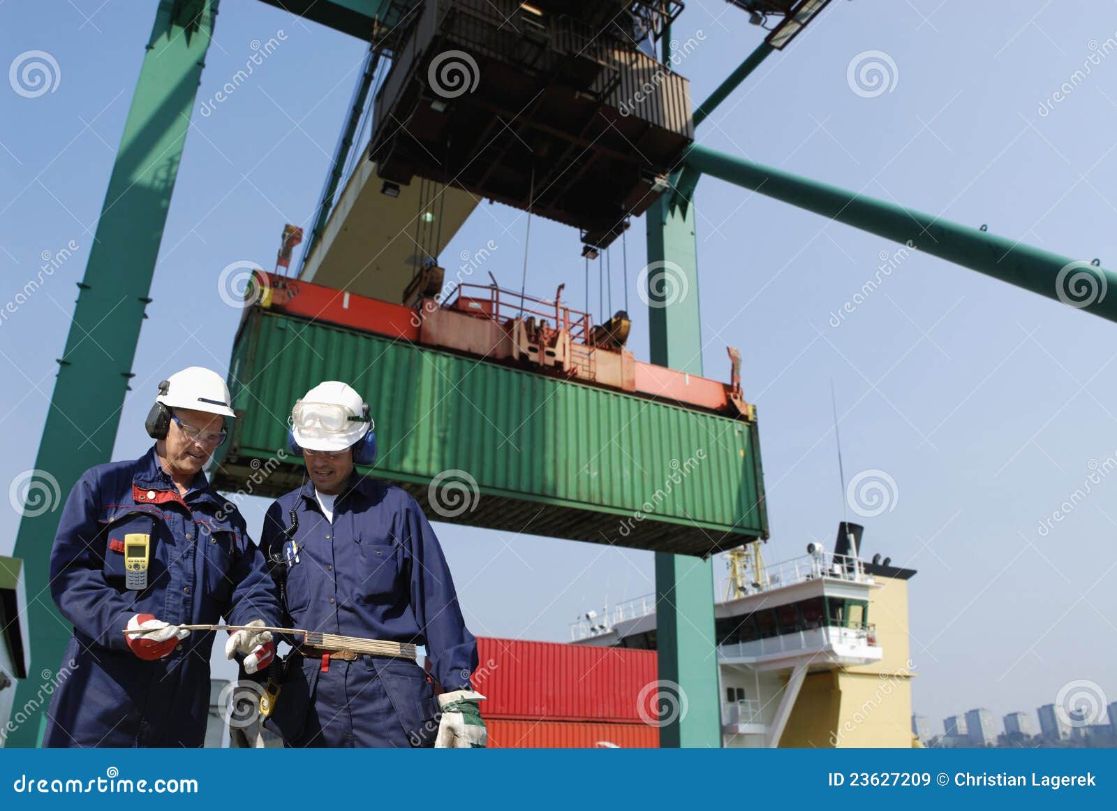 Container Port and Shipping Stock Image - Image of business, cargo ...