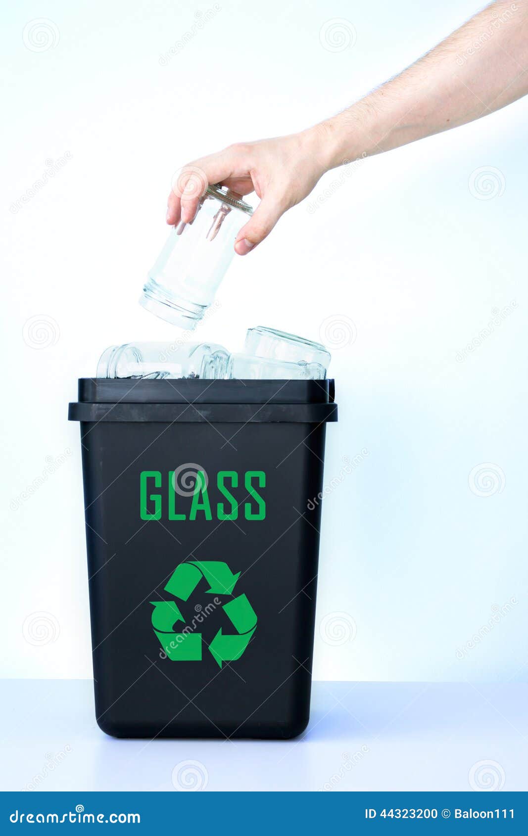 Container for Recycling - Glass Stock Photo - Image of throw, roll ...