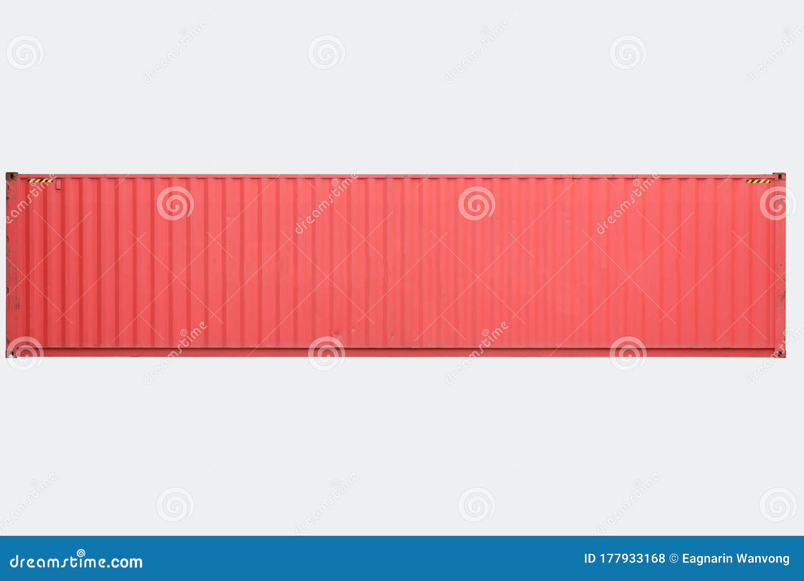 Container in Red Trim in White Color Stock Photo - Image of chain ...