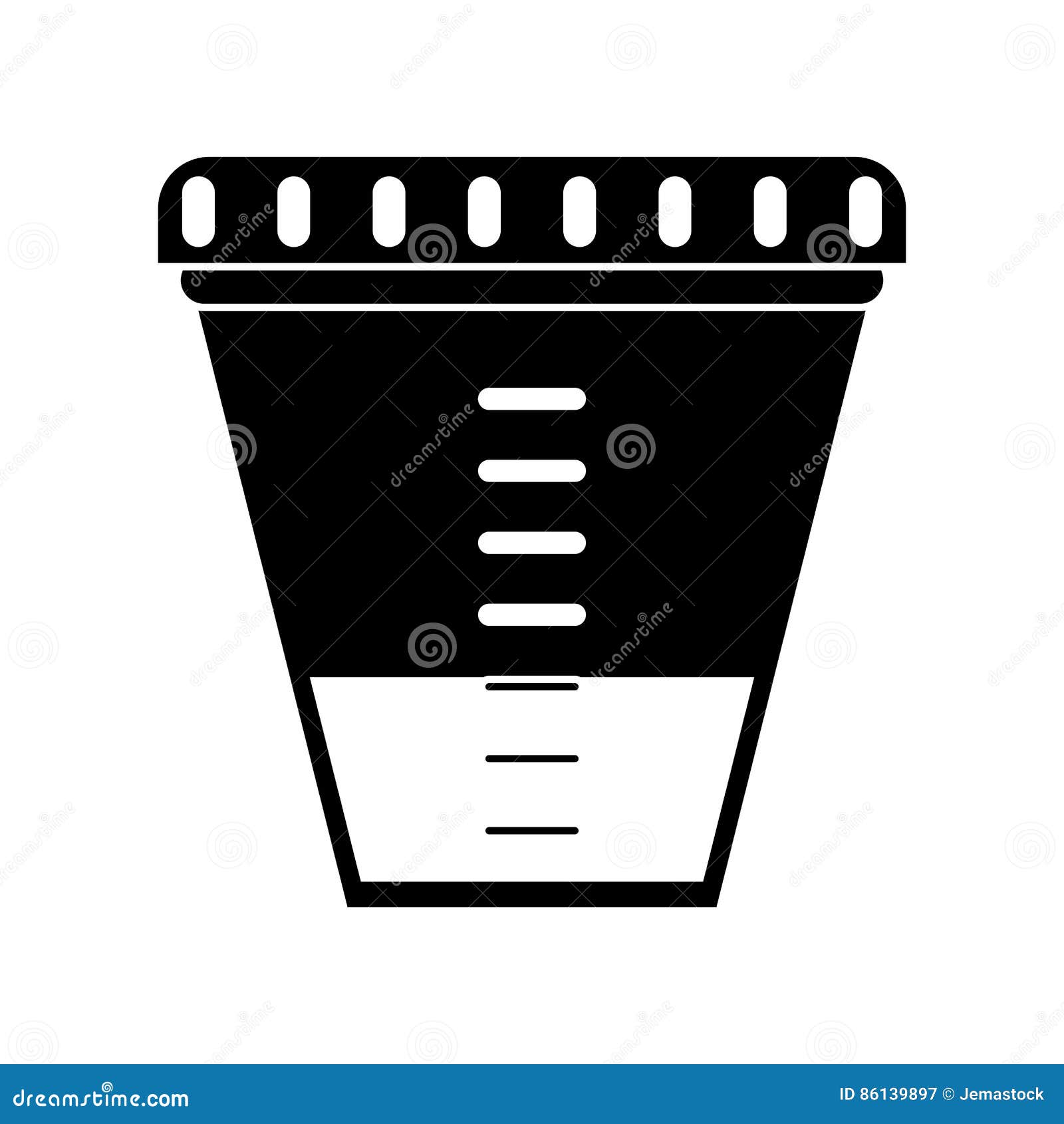 Container Sample Laboratory Icon Pictogram Cartoon Vector ...