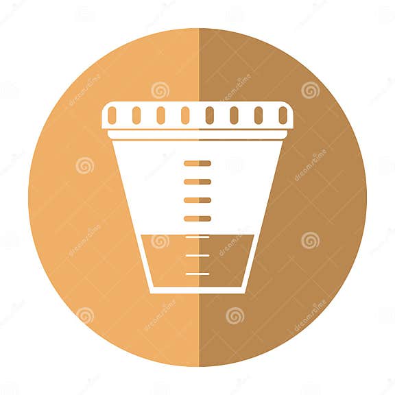 Container Sample Laboratory Icon Shadow Stock Vector - Illustration of ...
