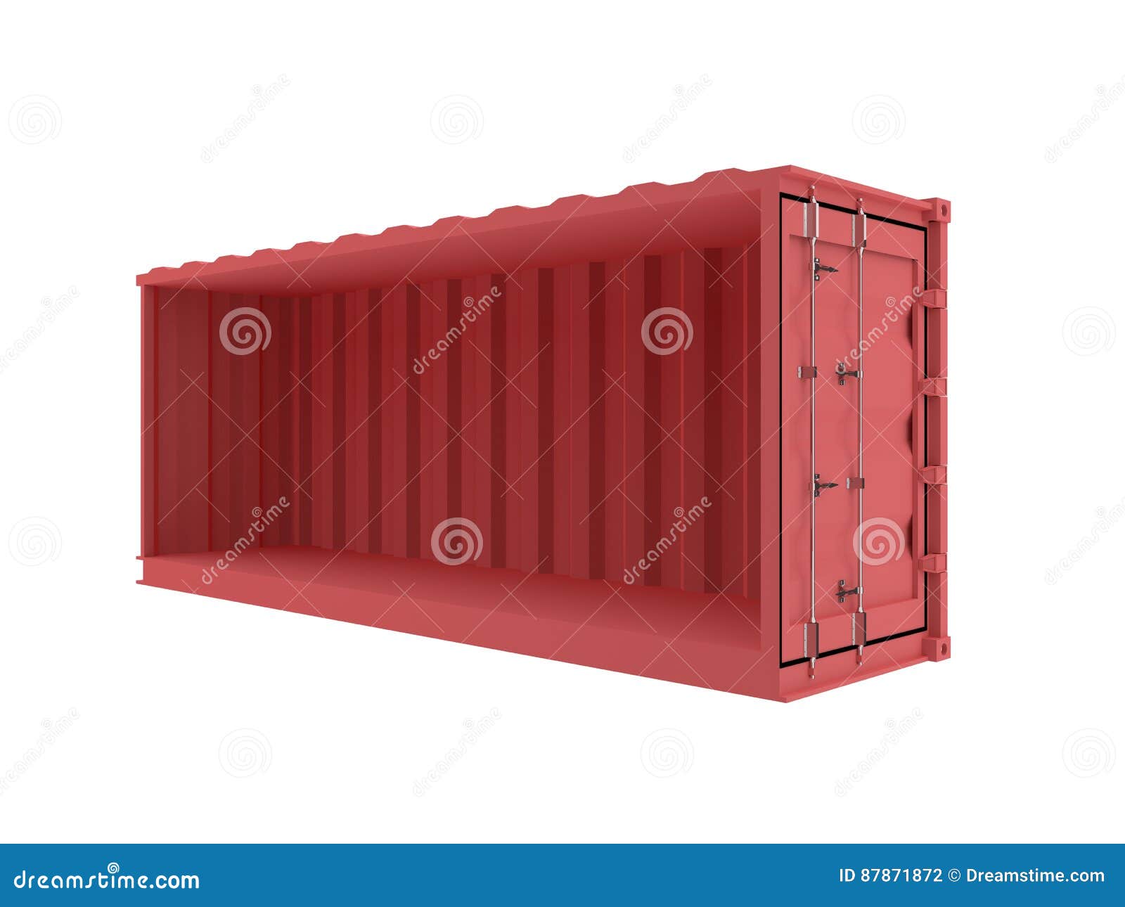 Container Section for Custom Text.red Stock Illustration - Illustration ...