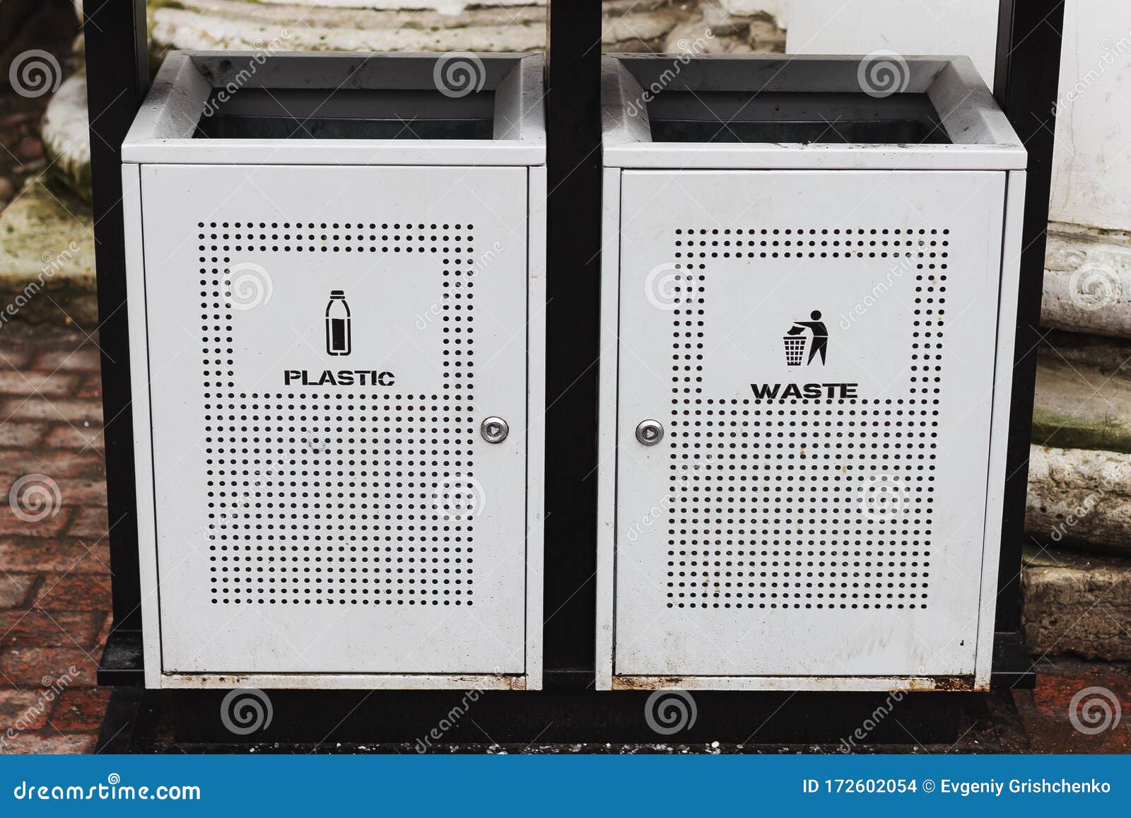 Container Separate Sorting of Garbage Basket Recycling Stock Photo ...