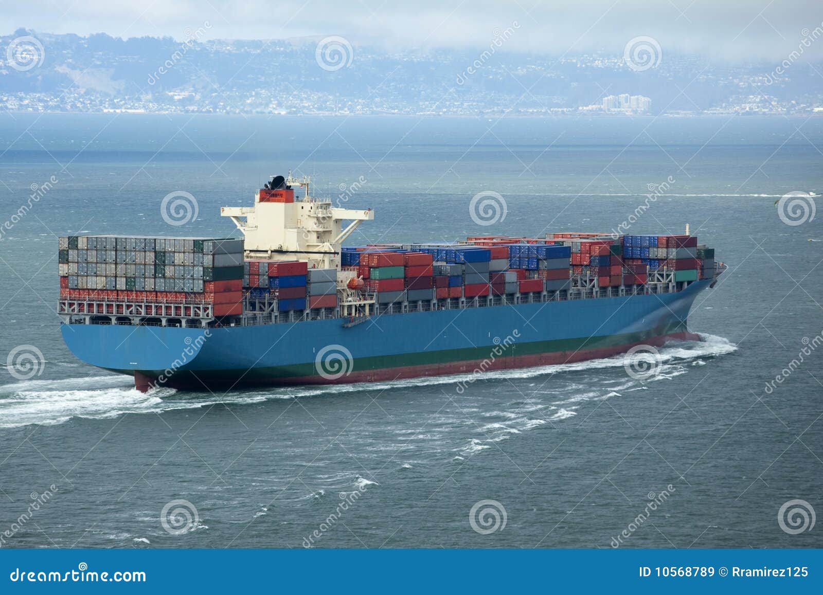 Container Ship stock image. Image of boat, haulage, carrier - 10568789