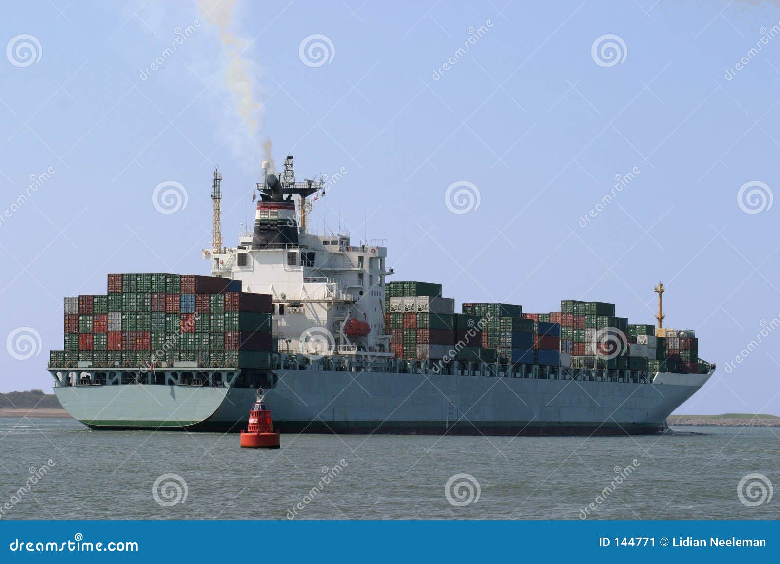 Container ship stock image. Image of commercial, container - 144771