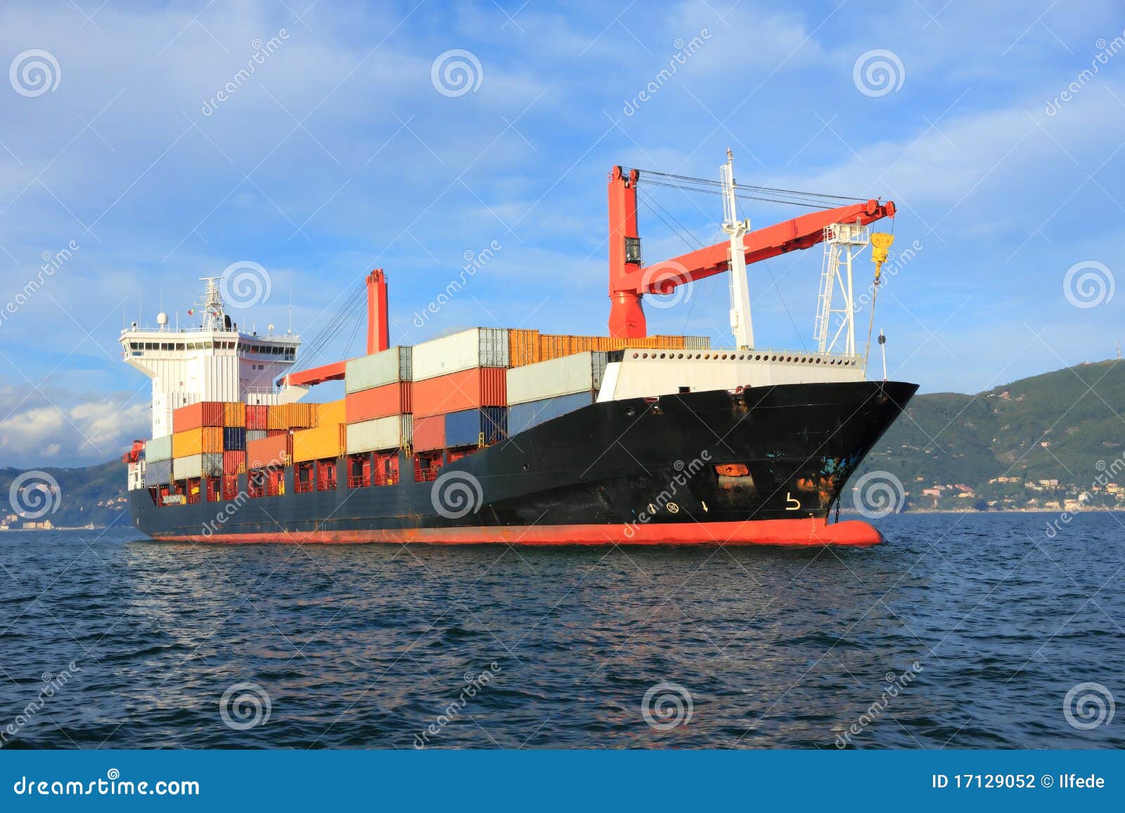 Container ship stock photo. Image of boat, dock, commerce - 17129052