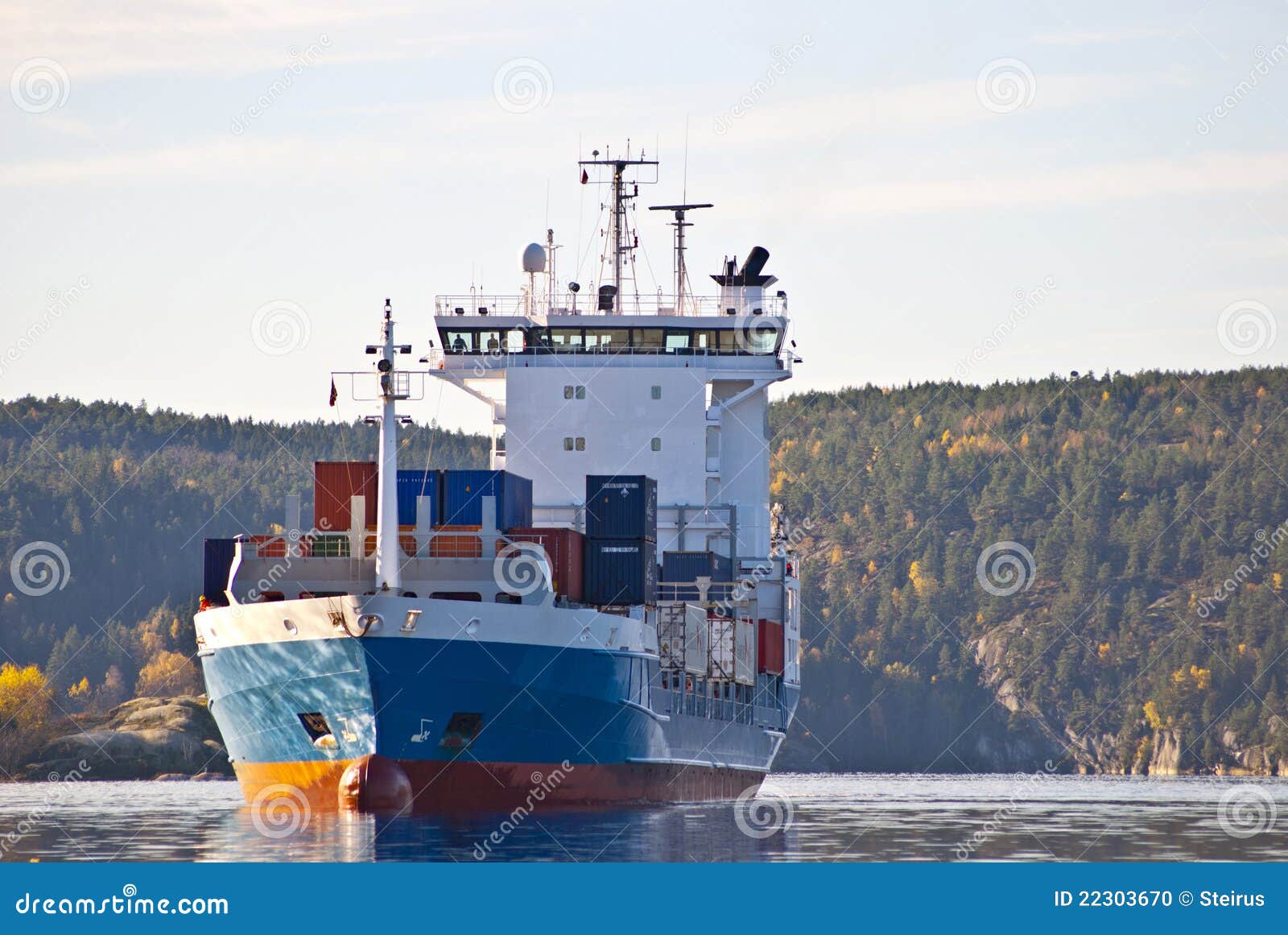 Container ship stock photo. Image of norway, ocean, port - 22303670