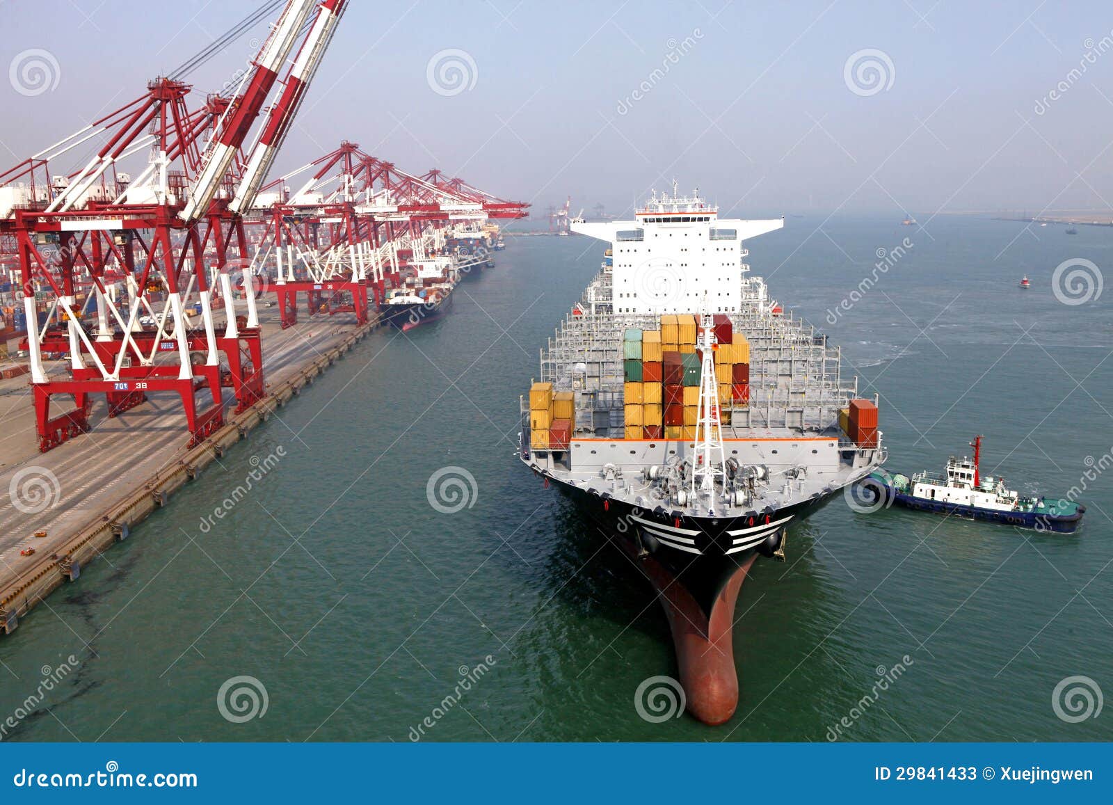 Container harbour stock image. Image of ocean, trade - 29841433