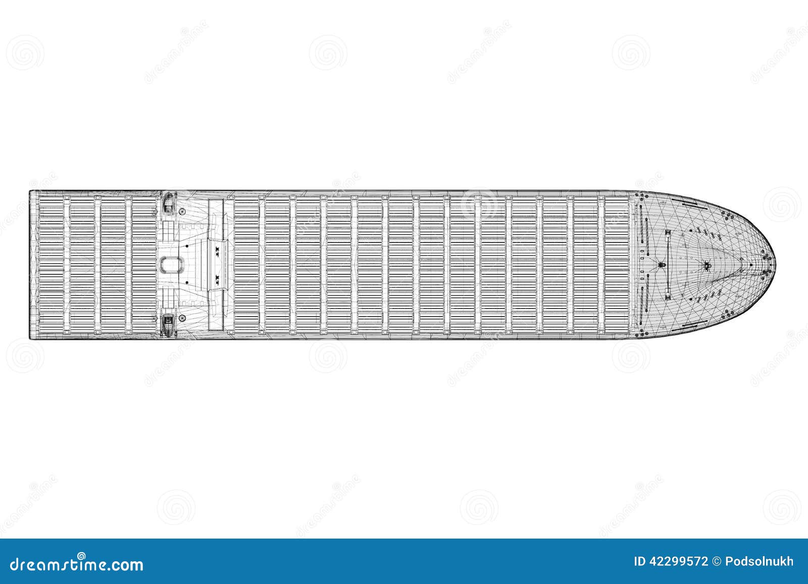 Container Ship Cargo stock illustration. Illustration of structure ...