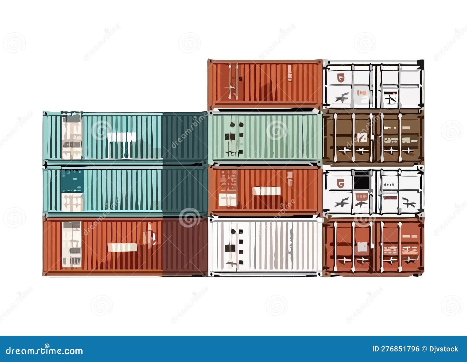 Container Ship Carrying Cargo Containers for Trading Stock Vector ...