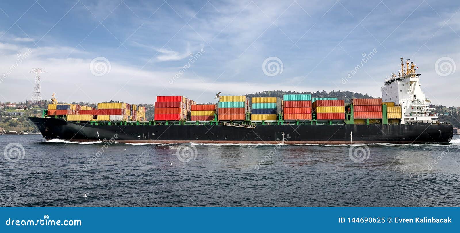 Container Ship Carrying Goods Editorial Image - Image of import ...