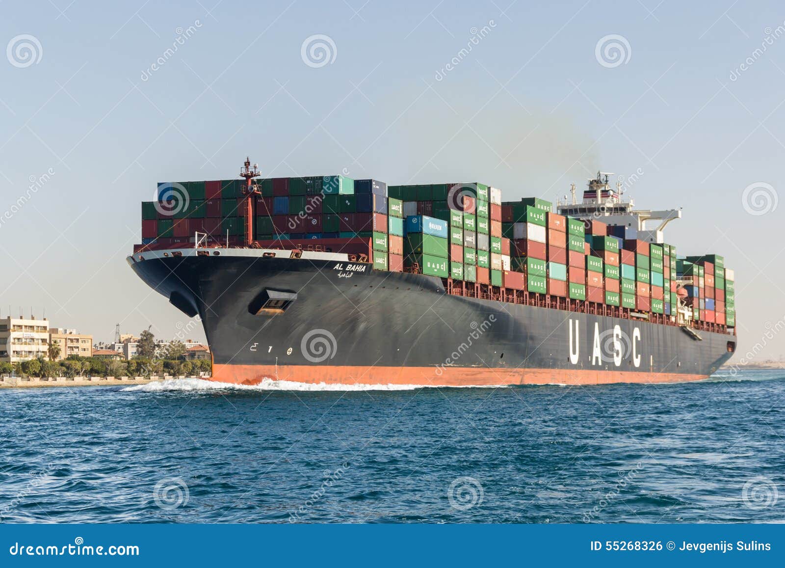 Container ship editorial photo. Image of canal, deck - 55268326