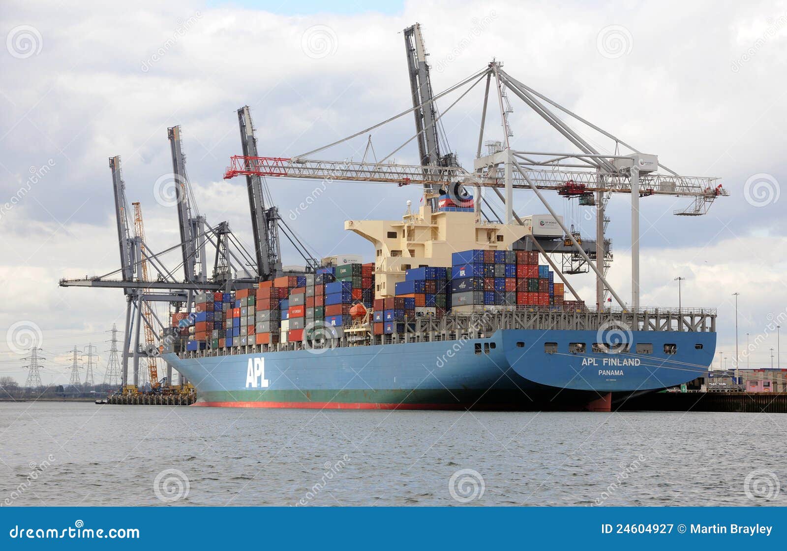 Container Ship at the Docks Editorial Photography - Image of docks ...