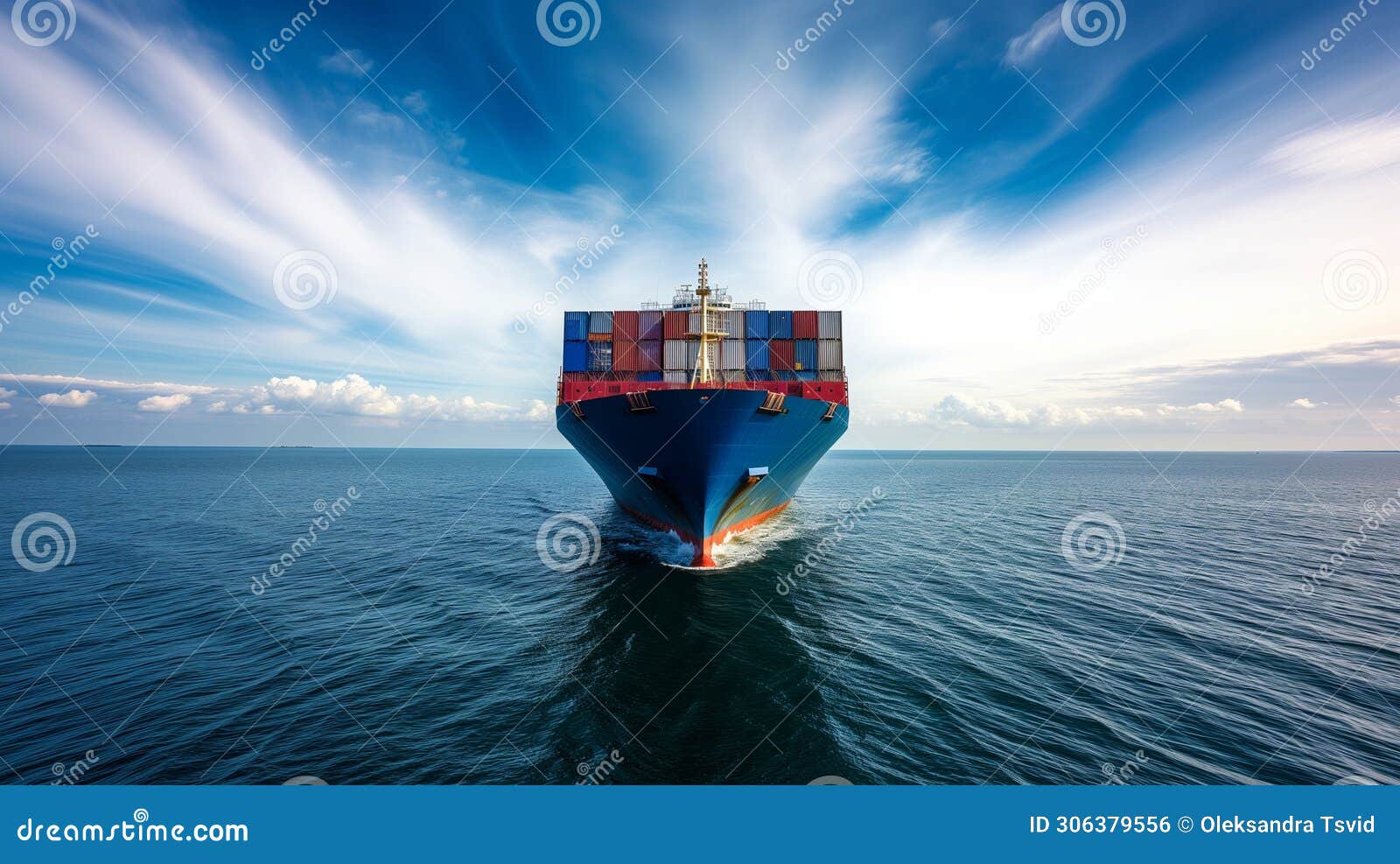 Container Ship Full Load Container for Logistics in the Center of the ...