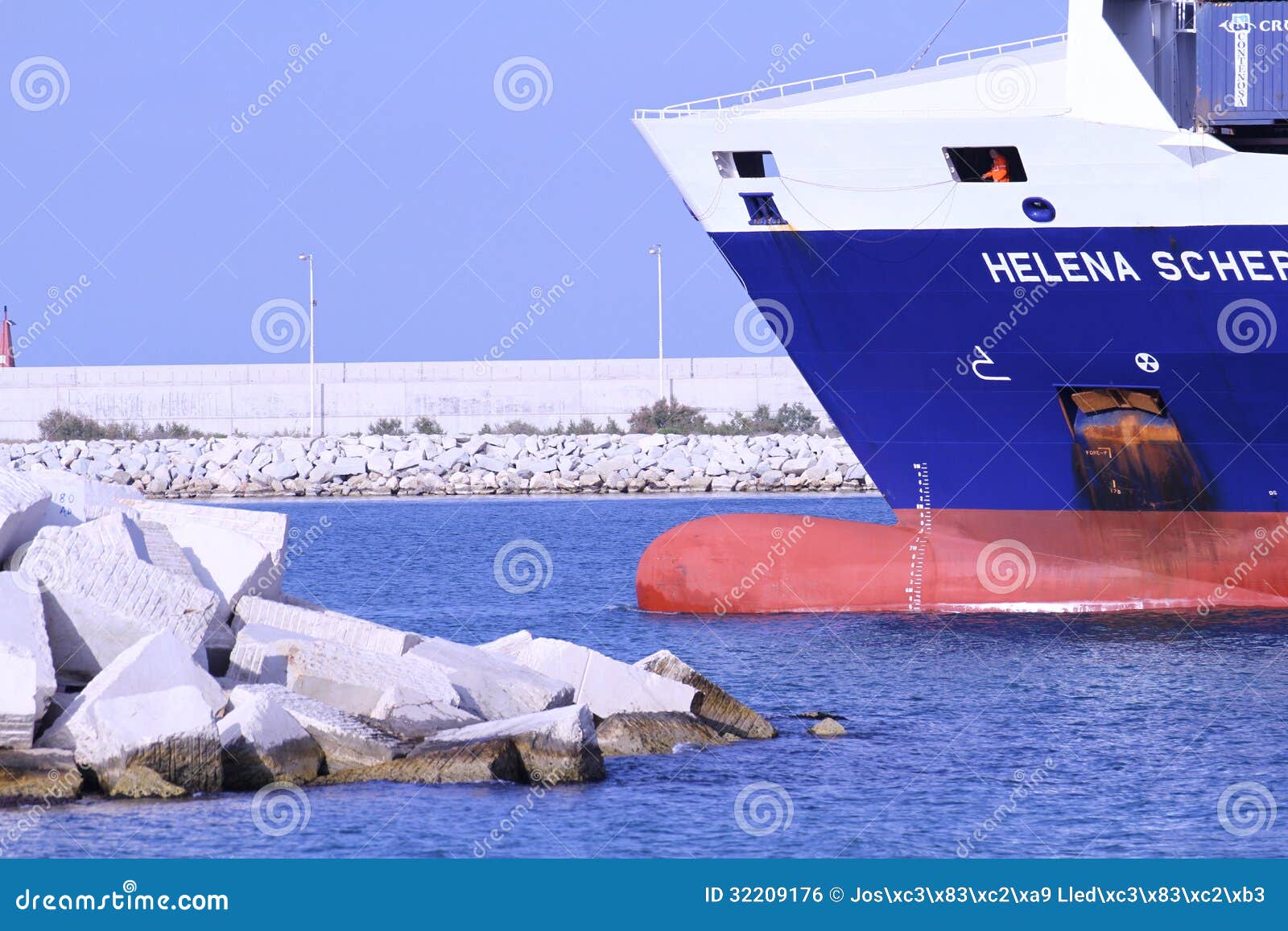 Container ship editorial photo. Image of ocean, boat - 32209176