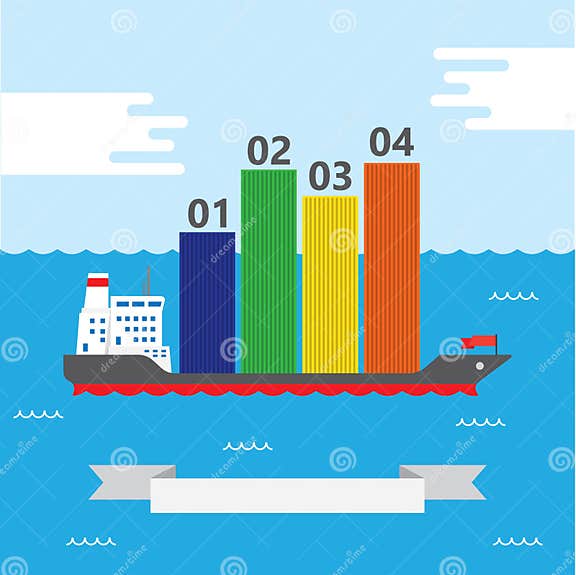 Container Ship Infographic - Illustration Stock Vector - Illustration ...