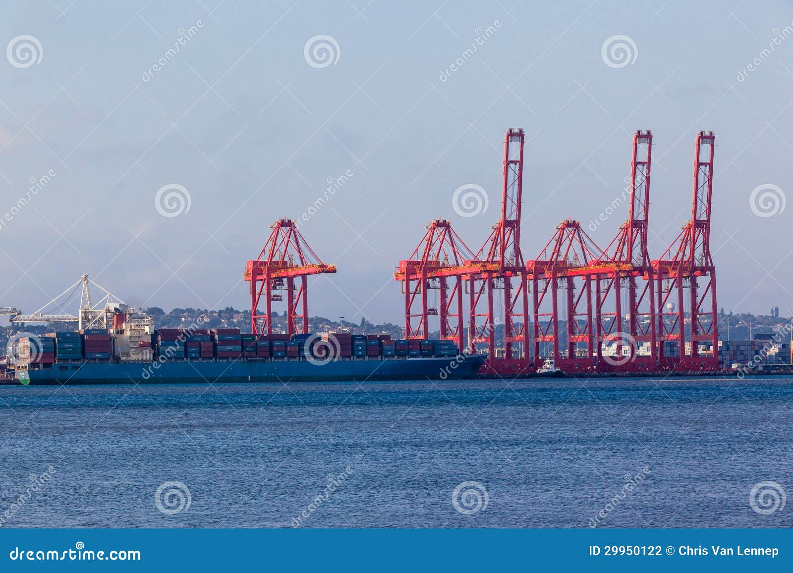 Container Ship Cranes Harbor Editorial Photography - Image of cranes ...
