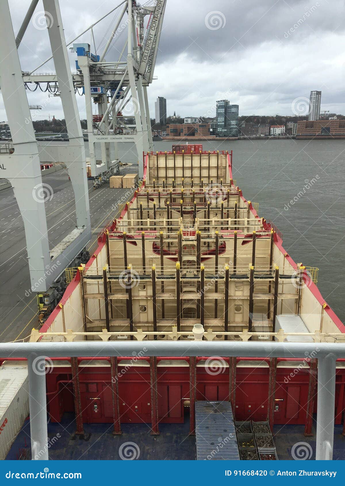 Container ship editorial image. Image of open, ship, container - 91668420