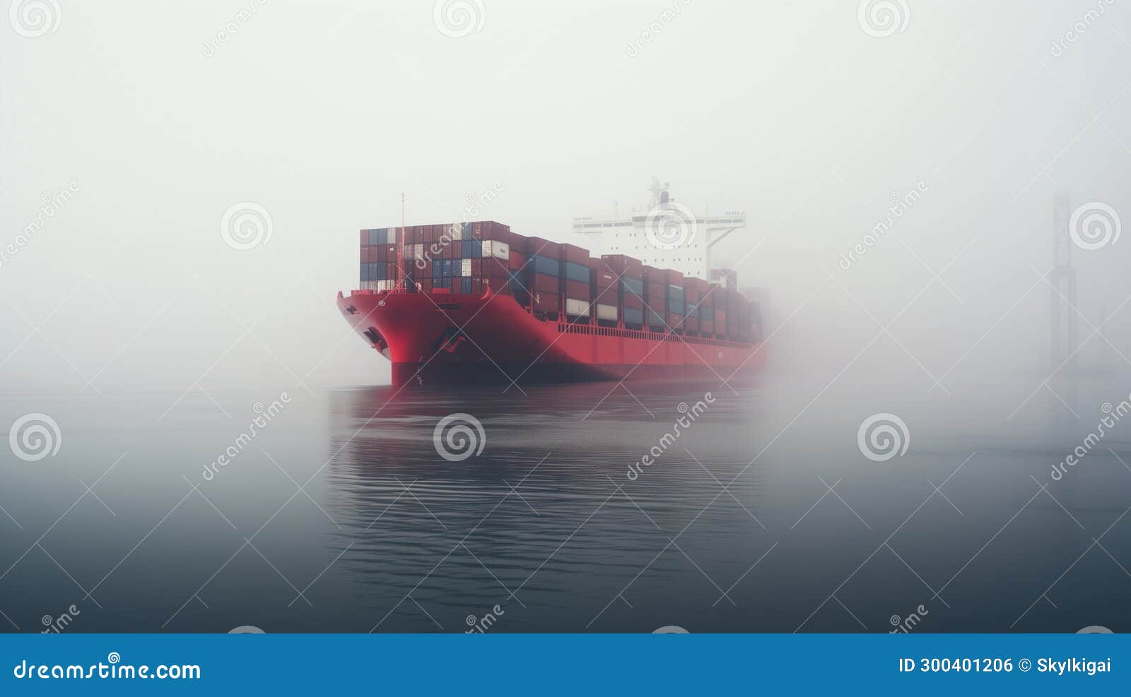 Container Ship Sailing through the Vast Expanse of the Ocean in the ...
