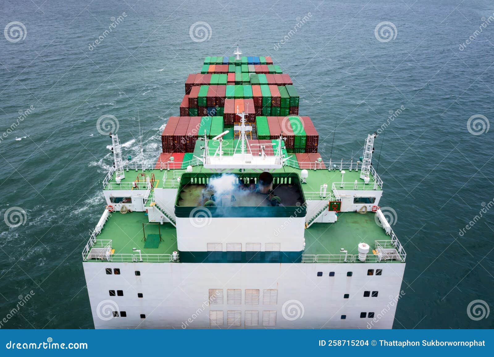 Container Ship Transporting Cargo Logistic To Import Export Goods ...