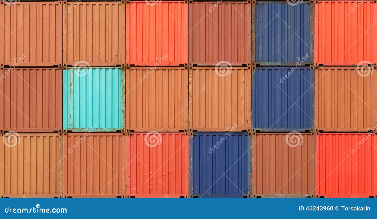 Container shipping stock photo. Image of dockyard, commerce - 46243960
