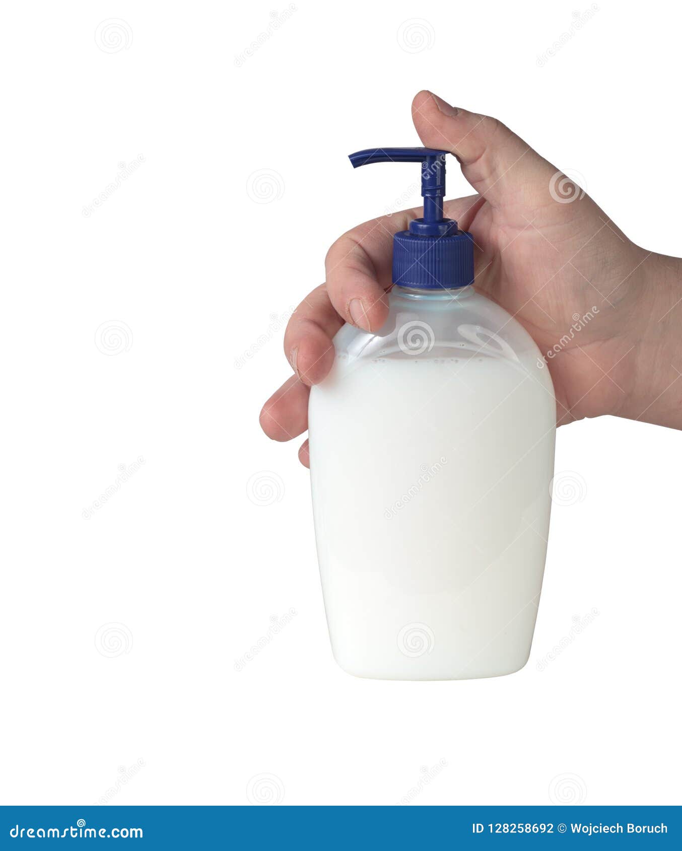 Container with soap stock photo. Image of soap, pump - 128258692