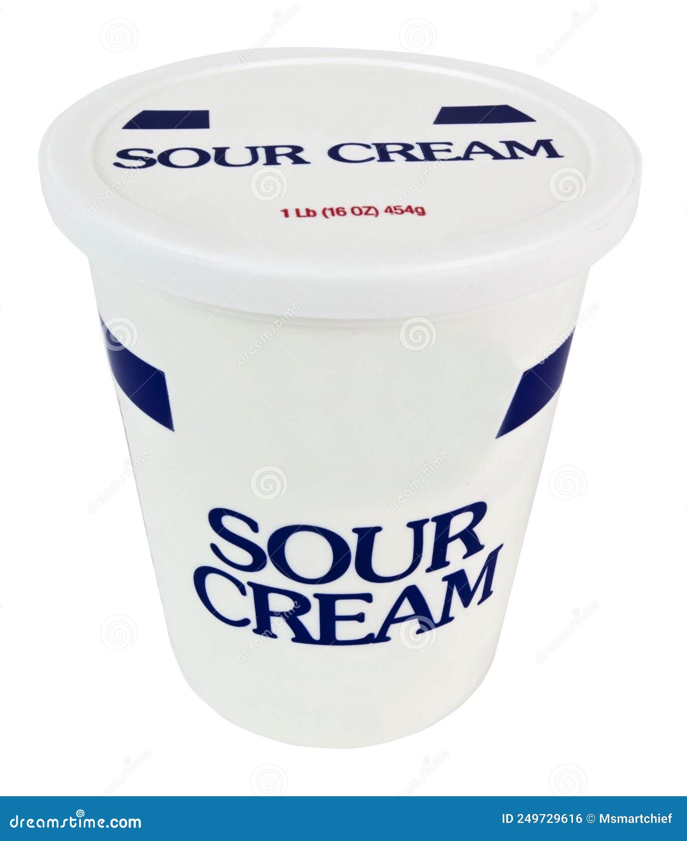 Container of sour cream stock photo. Image of sour, vertical - 249729616