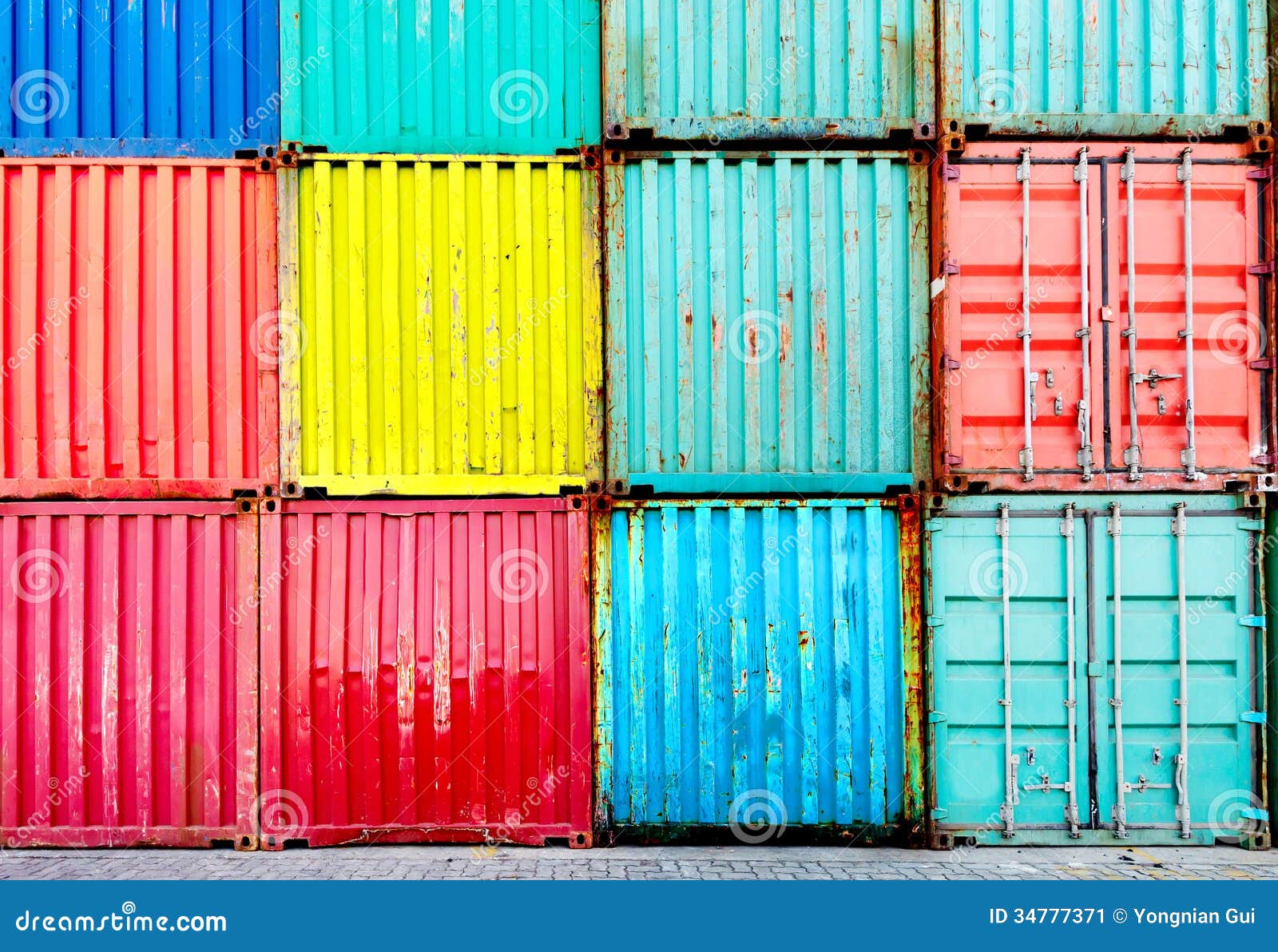 Container stock image. Image of objects, loading, arranging - 34777371