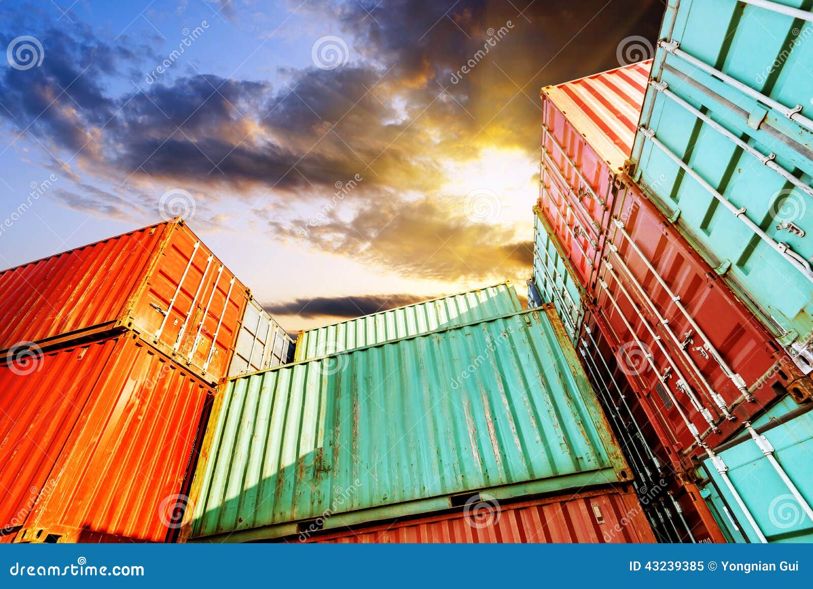 Container stock image. Image of dockside, dock, container - 43239385