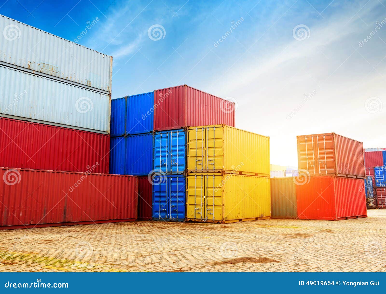 Container stock photo. Image of dock, freight, crate - 49019654