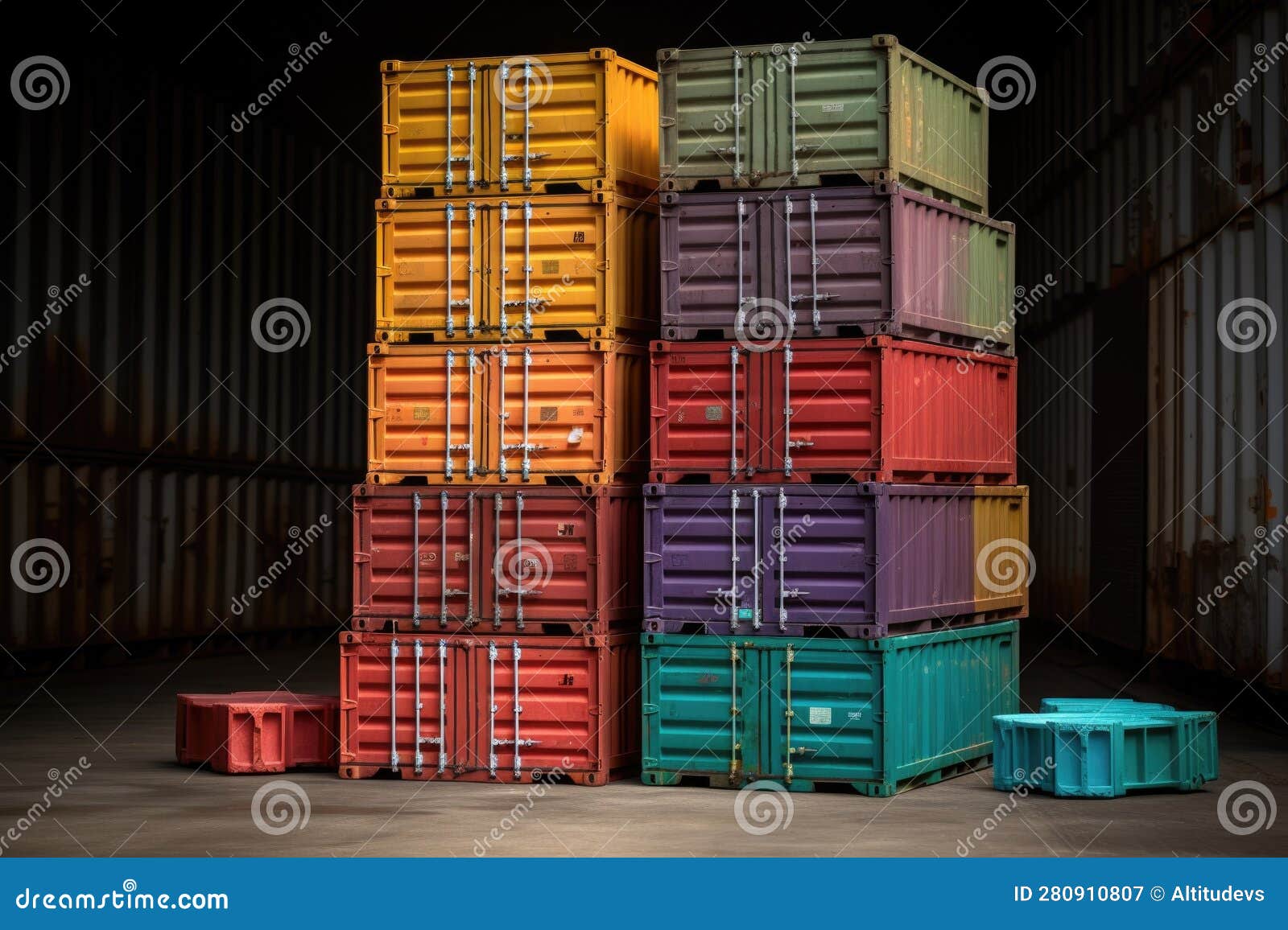 Stack A Maximum Of 8 Eight Squares. Vector Illustration | CartoonDealer ...