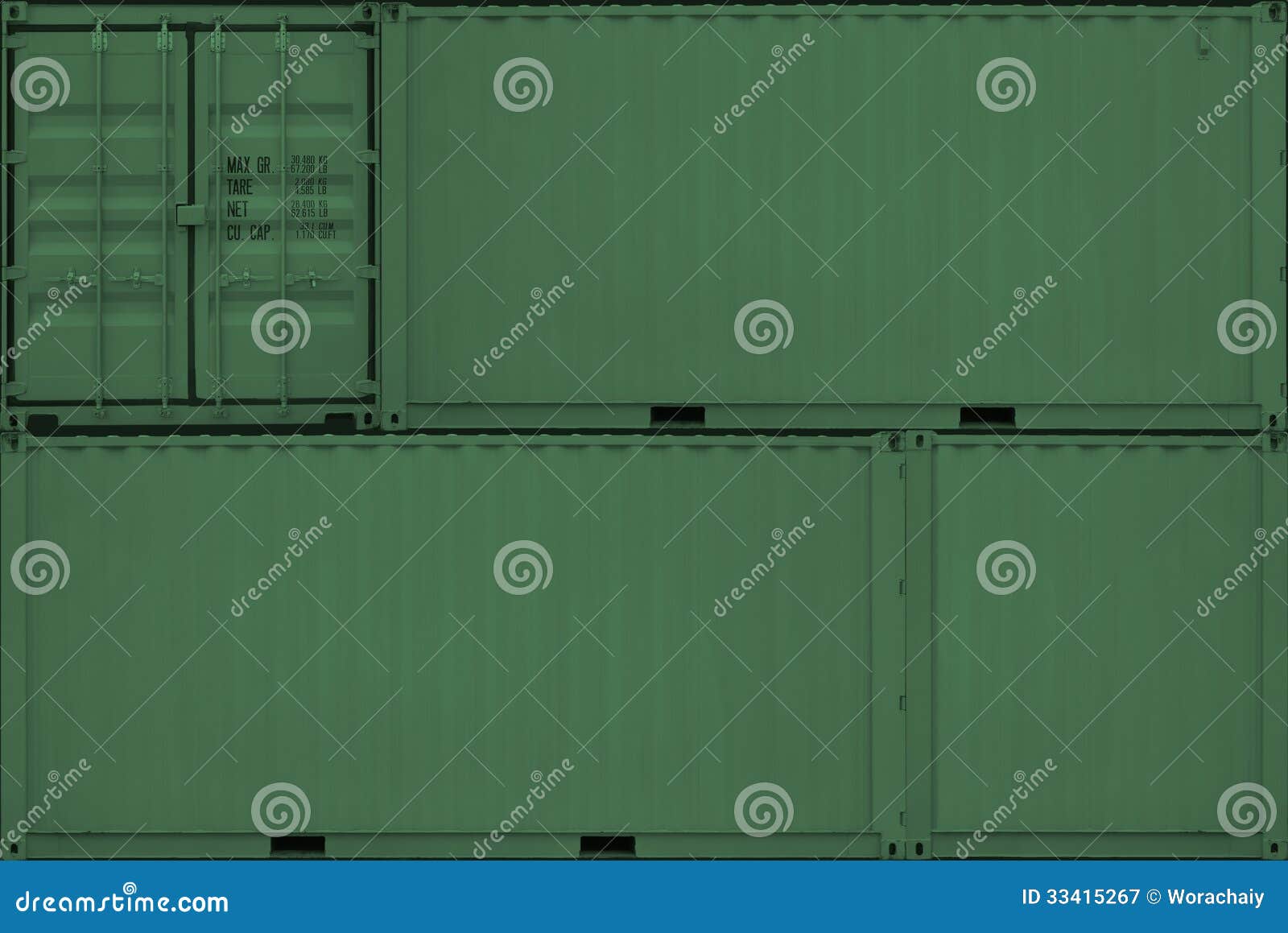 Container stack stock image. Image of customs, jetty - 33415267