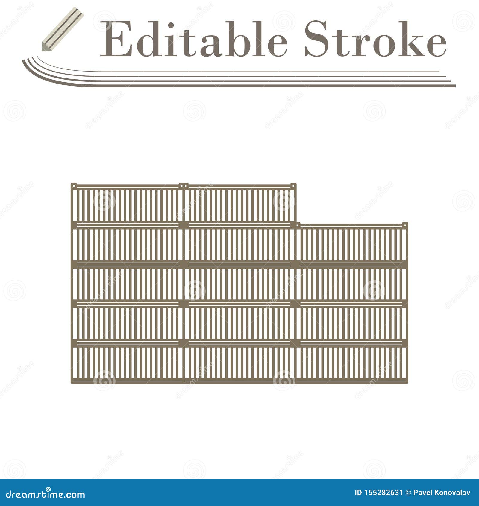 Container Stack Icon stock vector. Illustration of cargo - 155282631