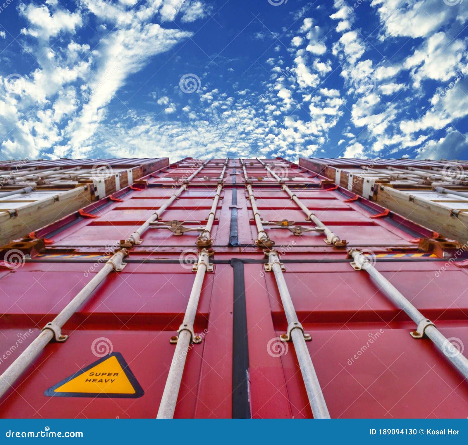 Conatiners Stack Inside Container Yard Container Port Terminal Operations Royalty Free Stock