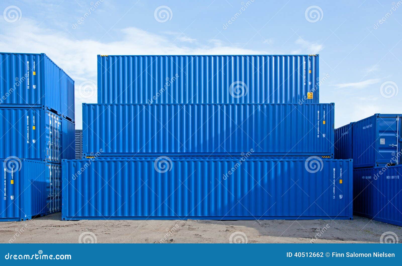 Container stock photo. Image of transport, leasing, railway - 40512662