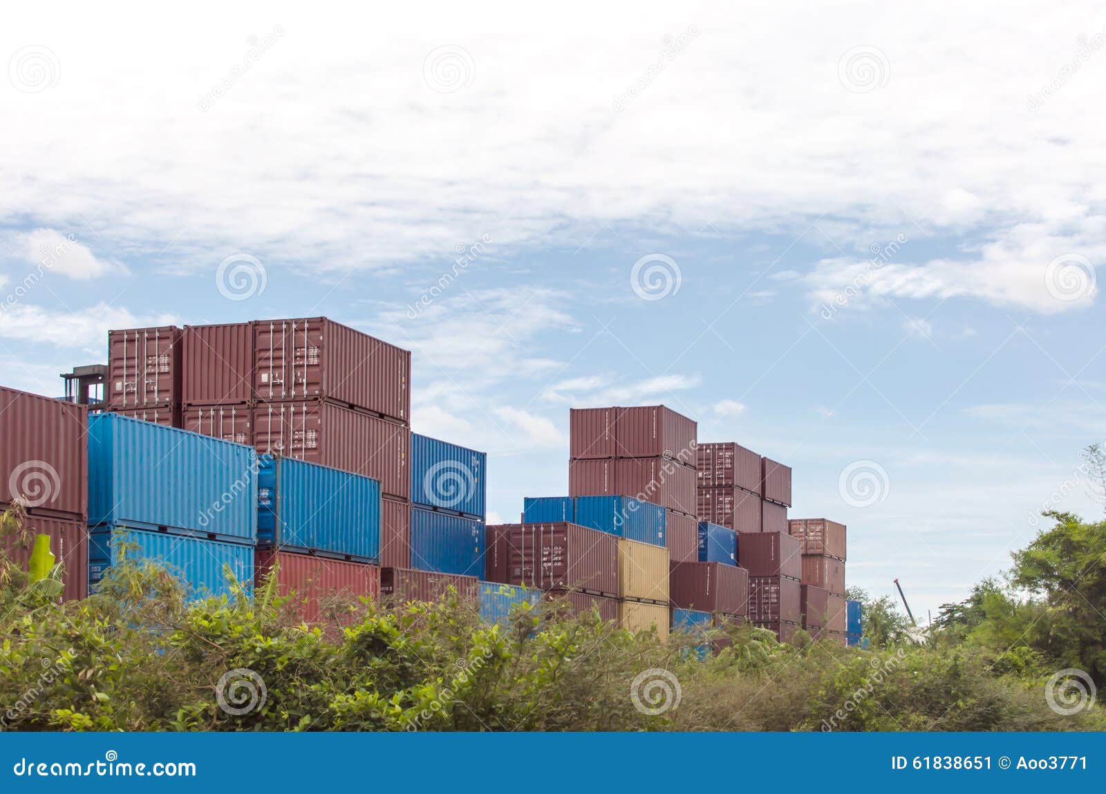 Container stock image. Image of commercial, stack, export - 61838651