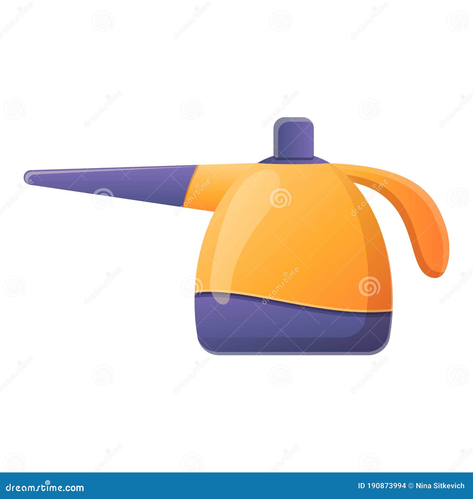 Container Steam Cleaner Icon, Cartoon Style Stock Vector - Illustration ...