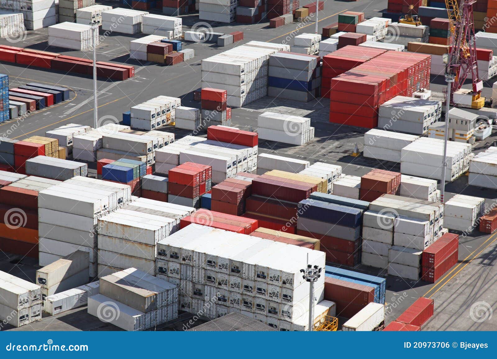 Container terminal stock photo. Image of industrial, cargo - 20973706
