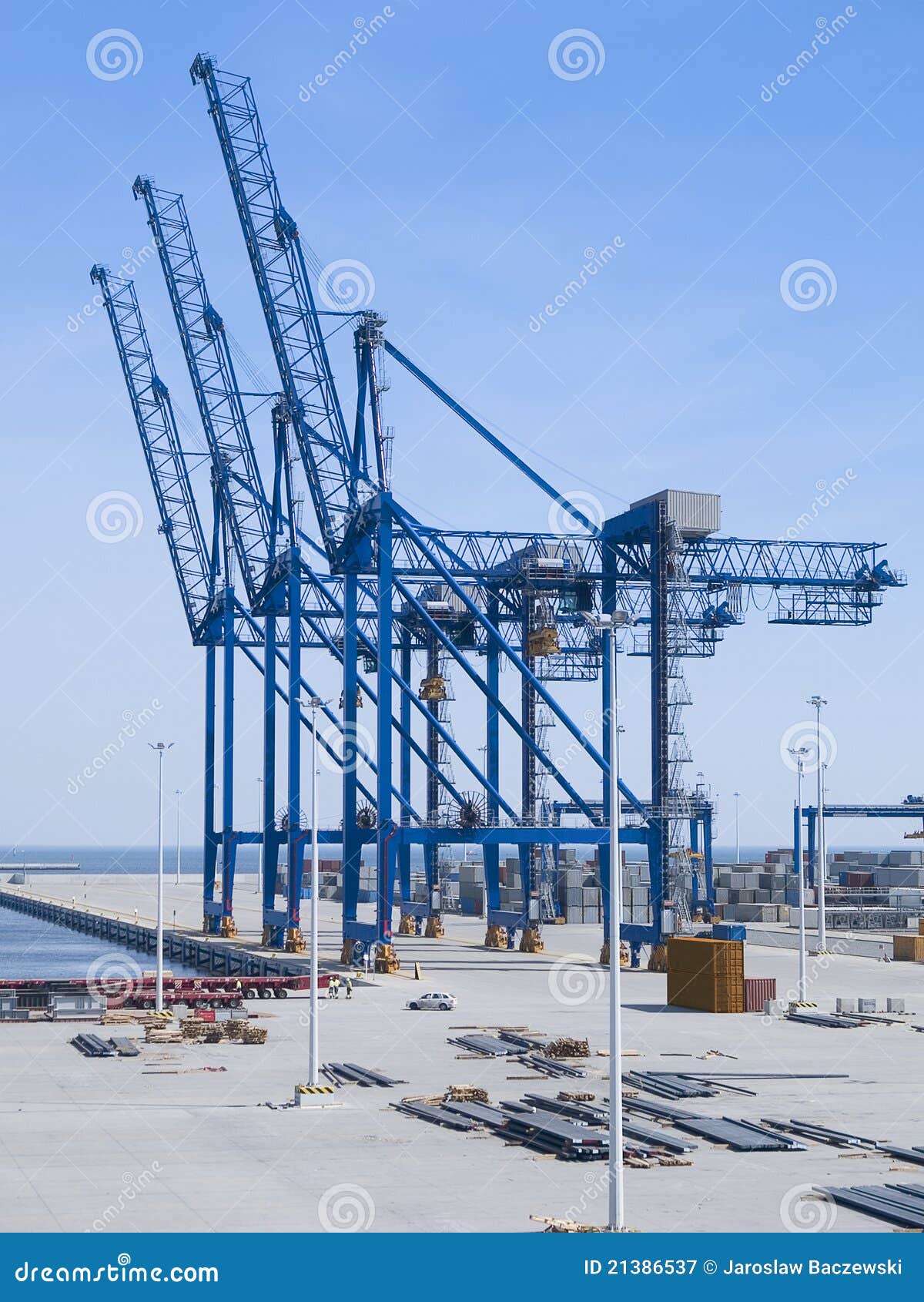 Container Terminal stock image. Image of equipment, logistic - 21386537
